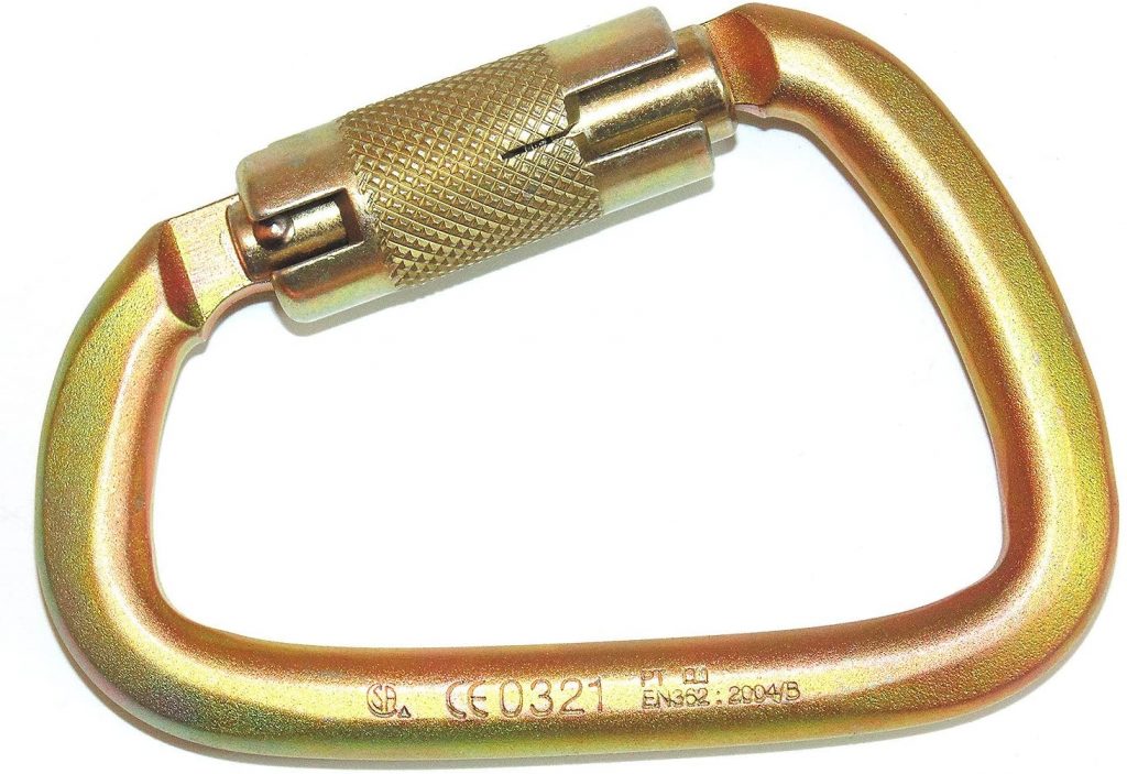 Mosquetón de acero Spiderguard (50kN) de Doble seguridad - Gps en ...